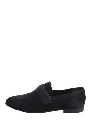 Brunello Cucinelli Monili Bead-embellished Suede Loafers - Blue