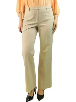 Max Mara Tailored Straight Leg Trousers - Neutrals