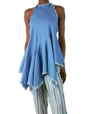 MARQUES' ALMEIDA Marques'Almeida Frayed Halterneck Top