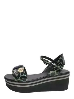 Clergerie Bejewelled Platform Sandals - Green