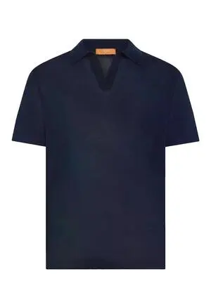 CRUNA Levante Short-sleeve V-neck T-shirt - Blue