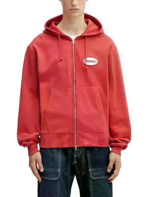 Gramicci Logo-patch Zip-up Hoodie - Red