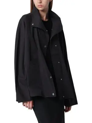TOTEME Cotton-blend Oversized Windbreaker Jacket - Black