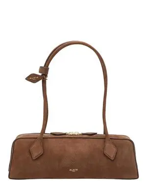 Alaïa Le Teckel Medium Nubuck Leather Bag - Brown