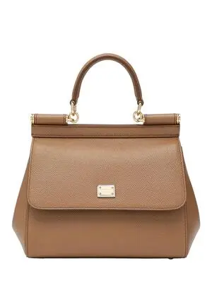 Dolce & Gabbana Dolce & Gabbana Medium Sicily Hand Bag Brown