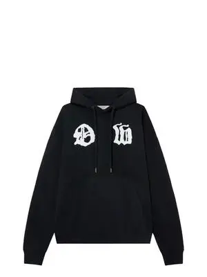 Off-White Palace Arrow Logo-print Drawstring Hoodie - Black