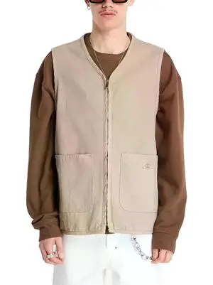 Dickies Canvas Zip-up Vest - Neutrals