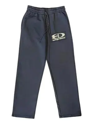 BOTTEGA DESIRES Logo-patch Drawstring Track Pants - Blue