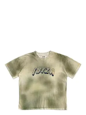 Alchemist Crystal-embellished Camouflage-dye T-shirt - Neutrals