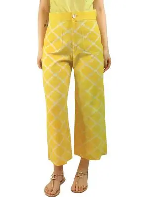 CASTRO Castro Rhombus Wide-Leg Cropped Trousers
