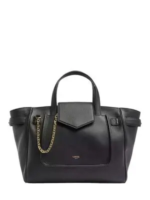 LANCEL Lancel Thea Grained Leather Tote Bag Black