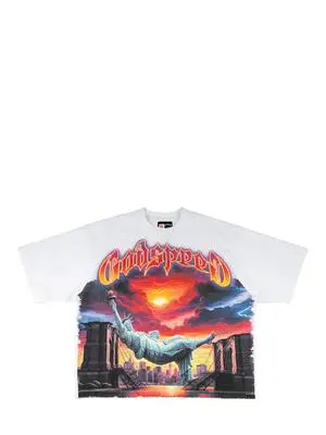 GODSPEED Burnt Bridges Graphic-print T-shirt - White