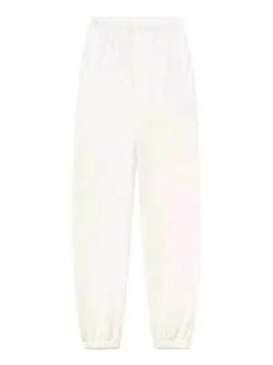 Eterne Cream Beige Elasticated Waistband Track Pants - Neutrals