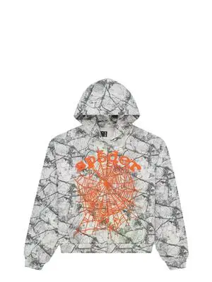 SP5DER Real Tree Og Web V2 Full-zip Hoodie - White