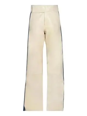 MARKING DISTANCE Easy Rider Leather Trousers - Neutrals