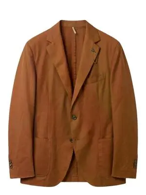 SANTANIELLO Single-breasted Chain-link Blazer - Brown