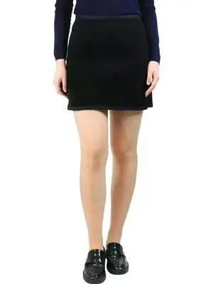 LOUIS VUITTON Louis Vuitton Textured Notched Mini Skirt