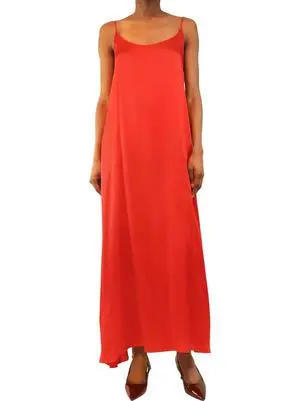 MANSUR GAVRIEL Maxi Slip Dress - Red