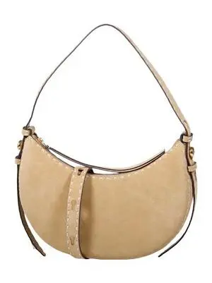 Tory Burch Romy Suede Half Moon Bag - Butter
