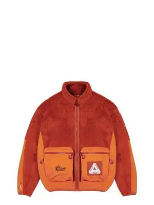 PALACE Polartec Highloft Teddy Fleece Jacket - Pumpkin