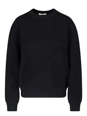 THE ROW Cotton And Silk Sweater - Black