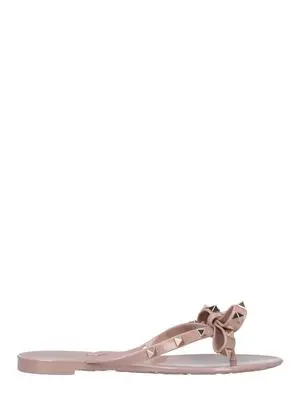 Valentino Garavani Rockstud Pvc Thong Sandals - Pink