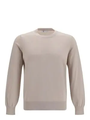 Brunello Cucinelli Brunello Cucinelli Cotton Sweater Beige