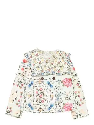 Barbour X Farm Rio Azelia Quilted Jacket - Neutrals