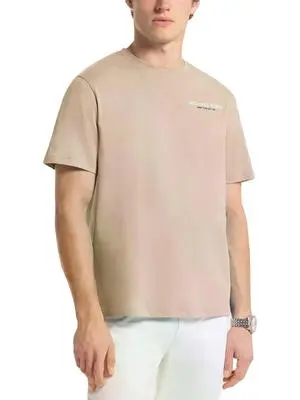 Michael Kors Logo-print Short-sleeve T-shirt - Neutrals