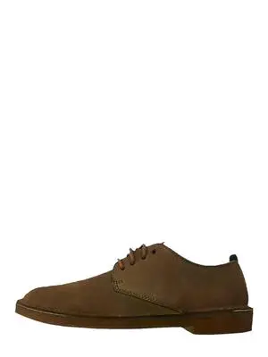 Clarks Desert London Suede Derby Shoes - Brown