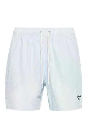 Barbour Somerset Mid-rise Swim Shorts - Blue