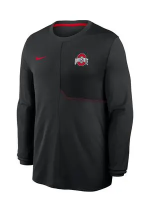Nike Ohio State Sideline Coach Dri-fit College Long-sleeve Top - Black