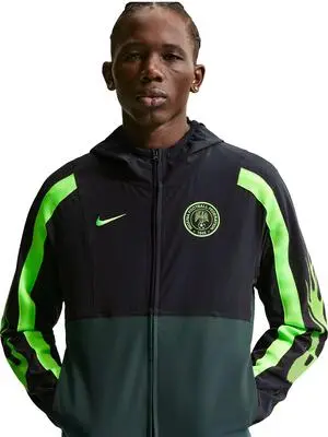 Nike Nigeria Dri-fit Soccer Woven Jacket - Black
