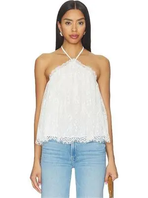 Tularosa Liana Lace Halter Top - Ivory