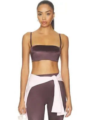 NIKESKIMS Shine Bandeau Bra In Brown - Phoenix