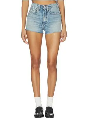 Eterne Nash High Waist Short - Medium Indigo