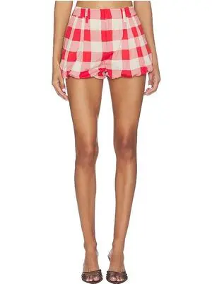 SEROYA Vicky Short - Geranium Gingham