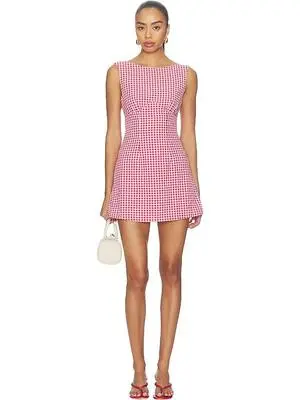 MORE TO COME Maree Mini Dress - Red Gingham