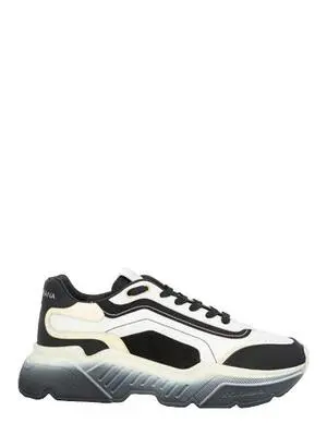 Dolce & Gabbana Soft Leather And Textile Fiber Chunky Sneakers - White
