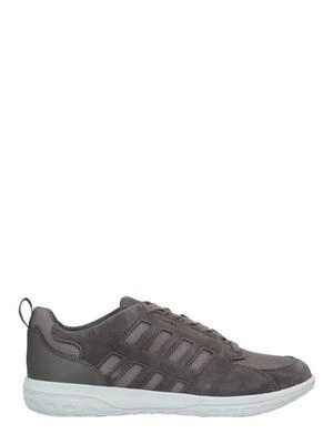 Geox Textile And Leather Sneakers - Lead