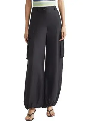 TOCCIN Toccin James Wide Leg Cargo Pants Jet