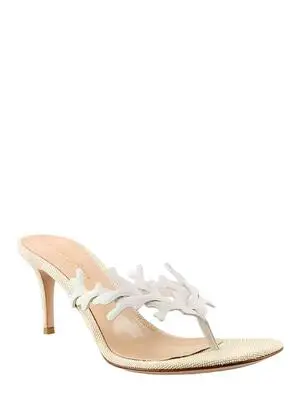 GIANVITO ROSSI High Stiletto Heel Thong Sandals - Neutrals