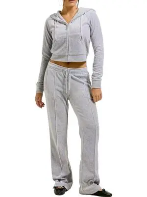 Juicy Couture Logo Detail Hoodie - Grey