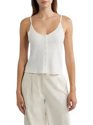 Deluc Vieste Rib Knit Camisole - Ecru