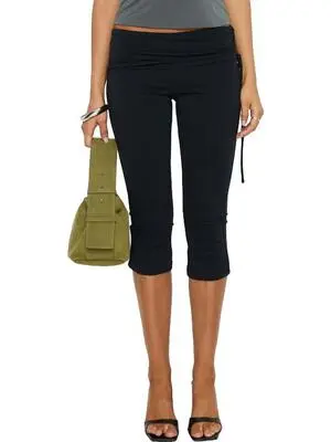 PRINCESS POLLY Princess Polly Capri Pants With Channeled Waistband And Side Ties