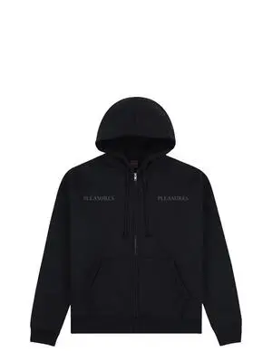 PLEASURES Spine Zip Hoodie - Black