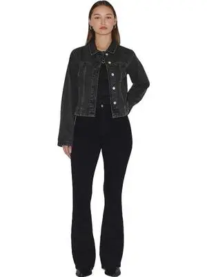DR. DENIM Moxy High Flare Jeans - Black