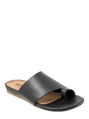 Softwalk SoftWalk Corsica 2.0 Toe Loop Sandal Black