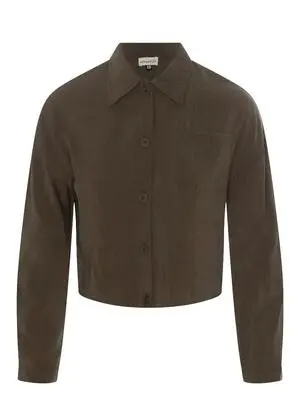 VERSATILE Versatile Copper Tencel Blouse Olive
