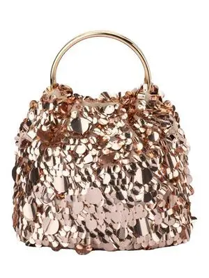 OLGA BERG Vera Sequin Top Handle Bag - Blush